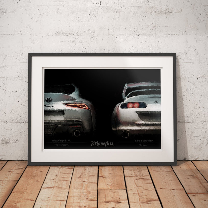 Toyota Supra evolution print poster – PitLaneArts
