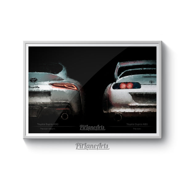 Toyota Supra evolution print poster – PitLaneArts